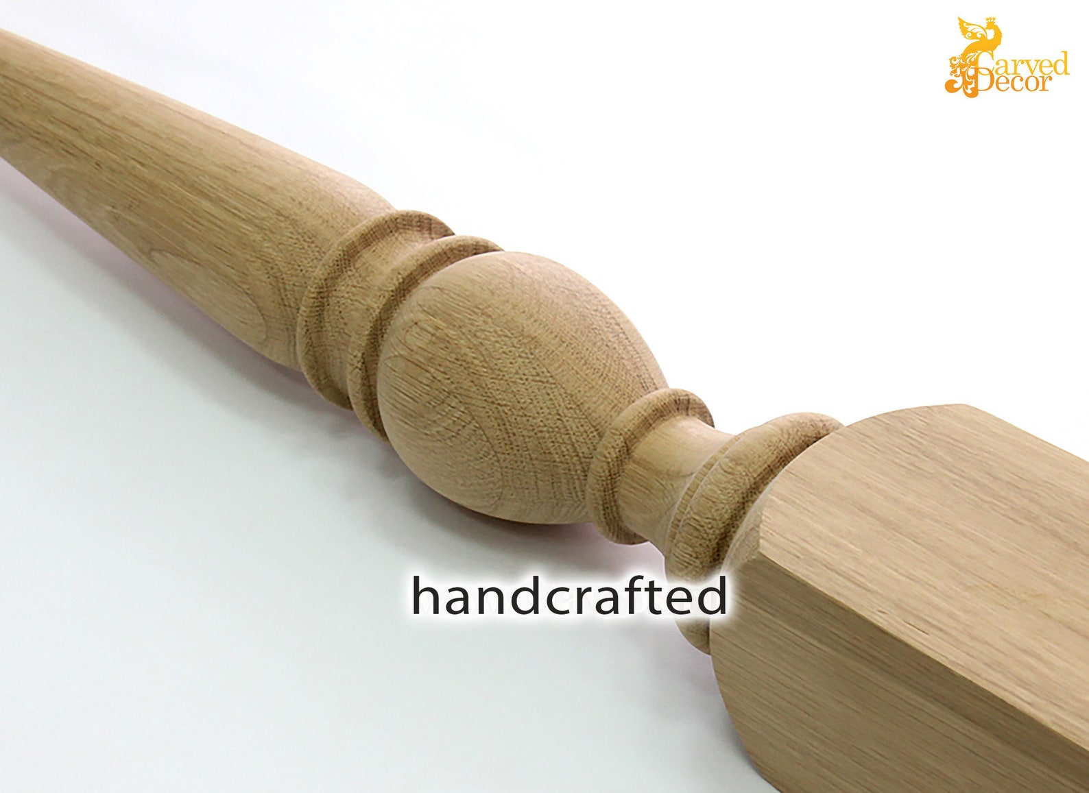 Farmhouse newel post Staircase round post | Etsy