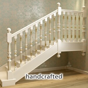 Wood Balusters for Stairs, Square Oak Wood Stair Spindles - Etsy