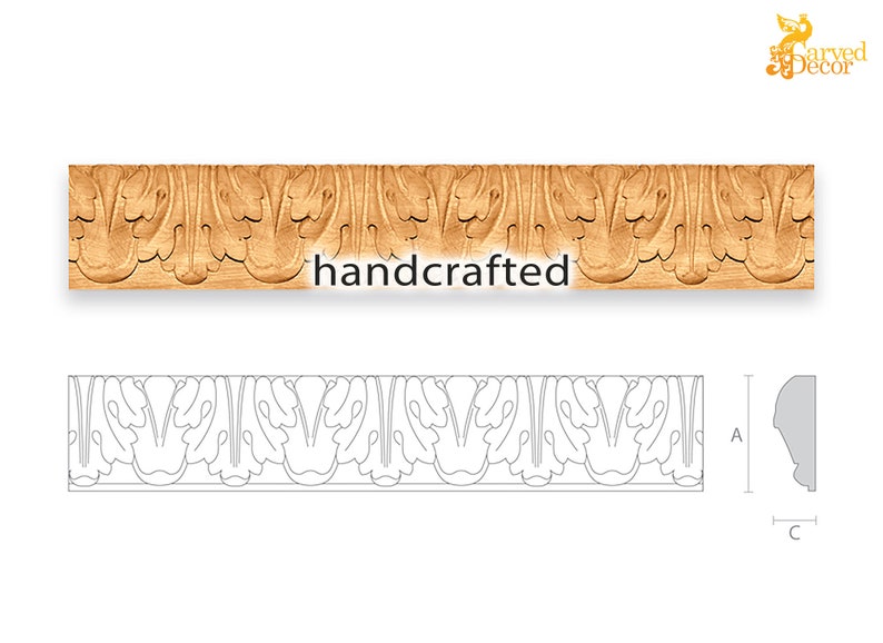 Perfect Carved Decorative Wood Trim Architectural Panel - Etsy