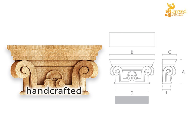 Renaissance Wooden Corbel Wall Shelf Carved Capital Pedestal | Etsy