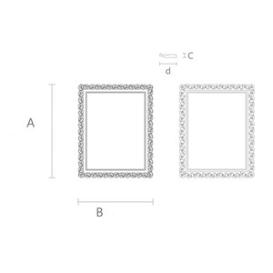 Carved Classical Mirror Frame With Leaves, Floral Mirror Trim From ...