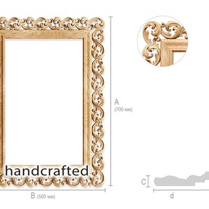 Carved Classical Mirror Frame With Leaves, Floral Mirror Trim From ...