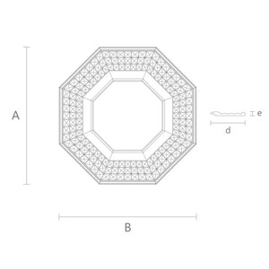 Modern Art Deco Decorative Octagonal Mirror Frame - Etsy