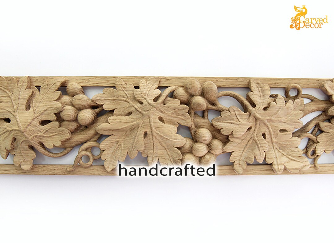 Applique Wooden Decorative Carved Molding Trim From Oak 78 - Etsy