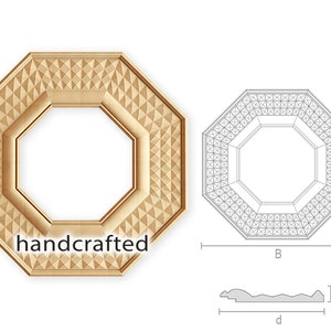 Modern Art Deco Decorative Octagonal Mirror Frame - Etsy