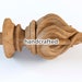 Hand Carved Finial Flame, Empire Style Newel Post Finial (2 Pc.) - Etsy