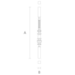 Figured Wooden Baluster for Stairs, Hand-carved Spindle Decoration - Etsy