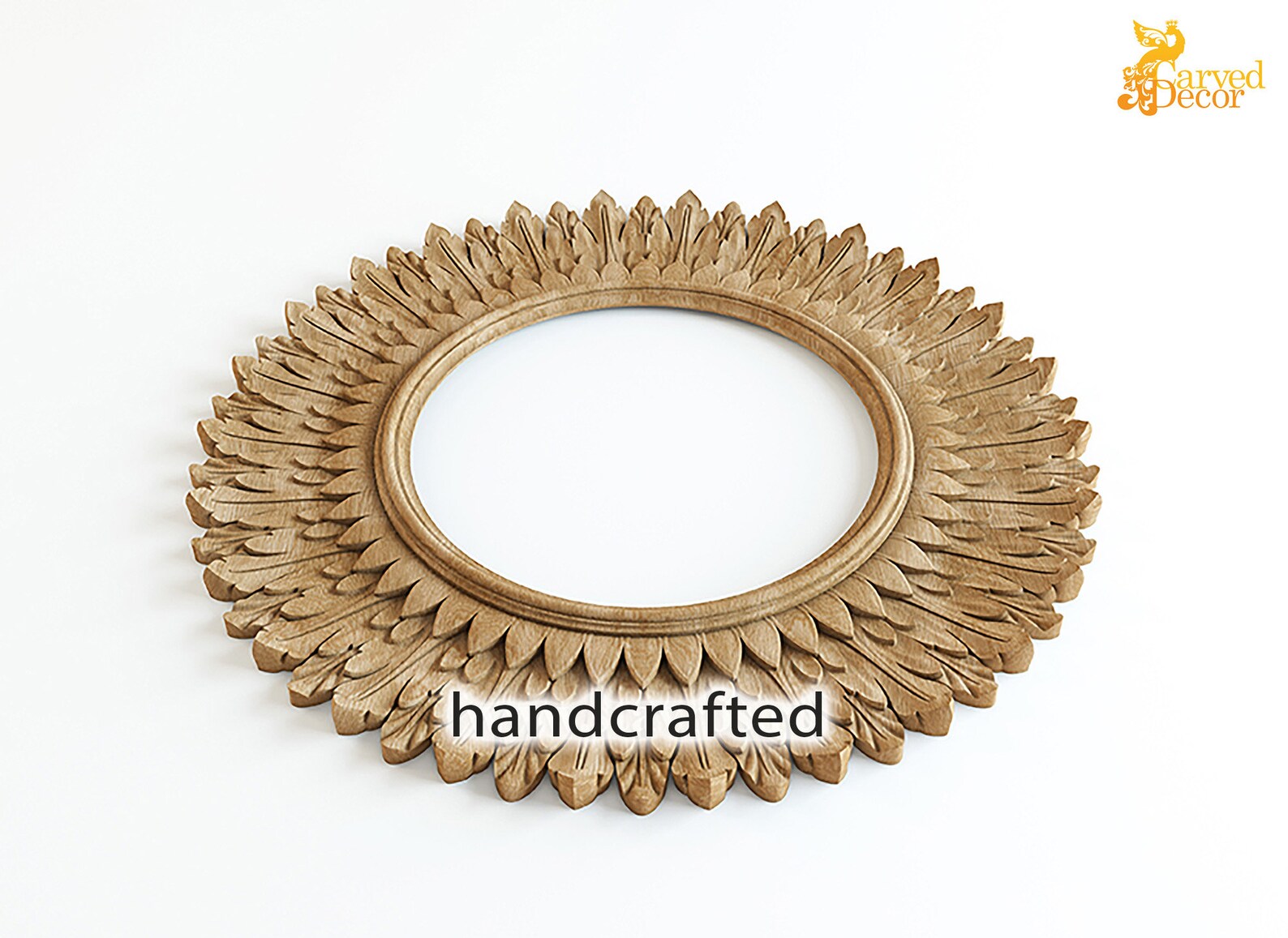 Large Ornate Mirror Frame Carved Wood Architectural | Etsy