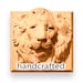 Unfinished Square Rosette Lion, Carved Lion Head Applique - Etsy