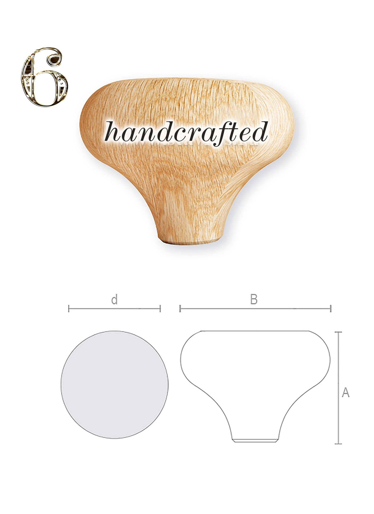 Round Oak Small Furniture Legs Carved Unfinished Sofa Leg | Etsy