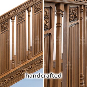 Gothic Wooden Baluster, Salvaged Antique Vintage Banister for Staircase ...