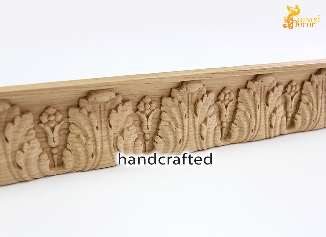 Ornate Wooden Moulding With a Floral Pattern 78 - Etsy