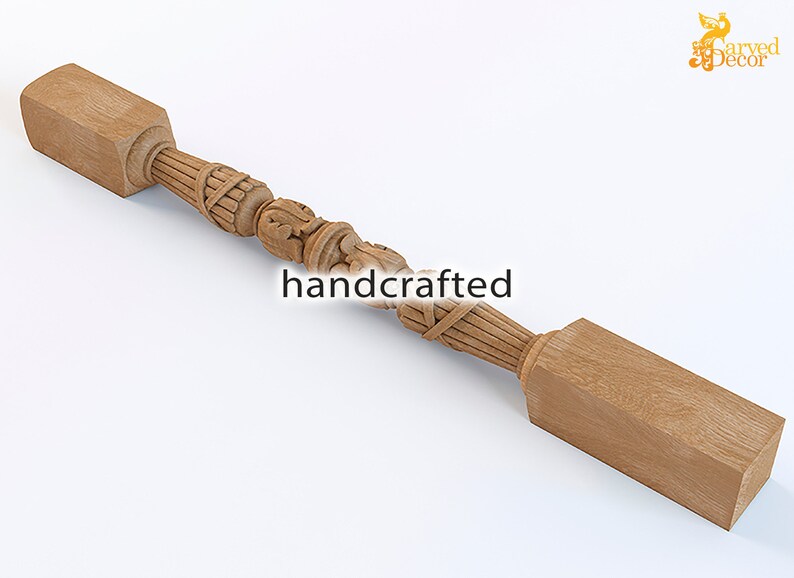 Empire Oak Carved Newel Post for Gorgeous Staircase - Etsy
