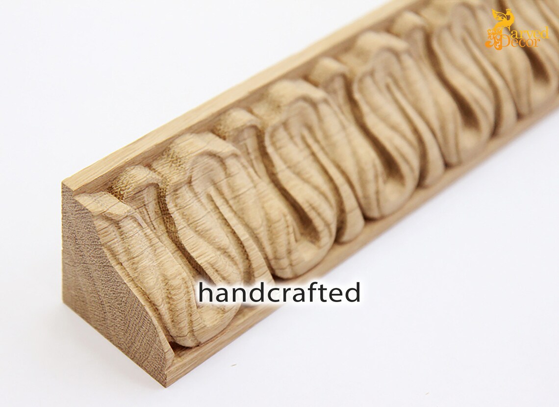 Classical Carved Molding Trim From Oak 78 - Etsy