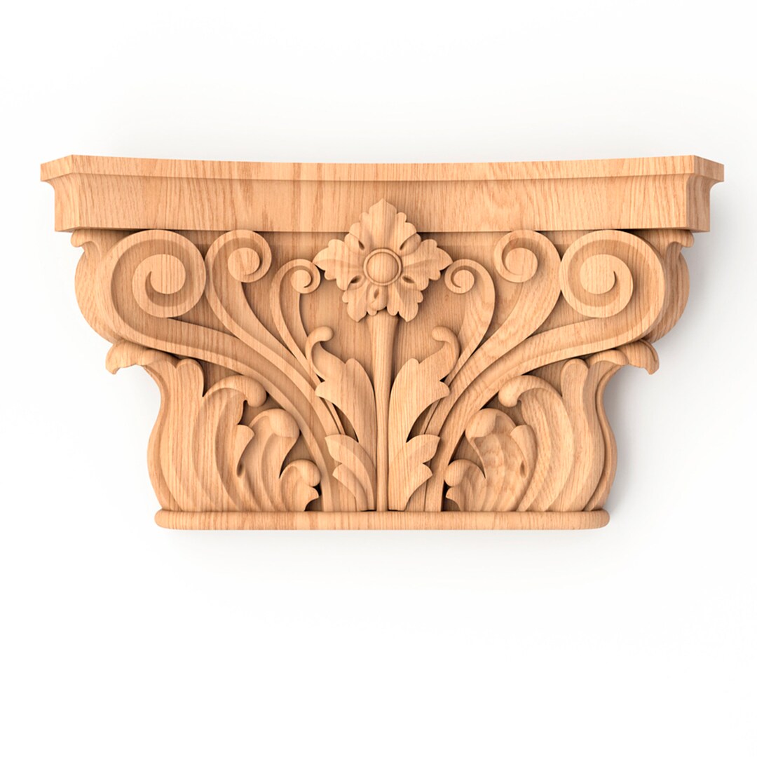 Architectural Wood Column Corinthian Style Capital Perfect Quality - Etsy