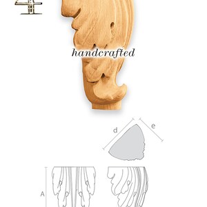 Antique Miniature Wooden Ornate Legs, Furniture Small Decorative Legs ...