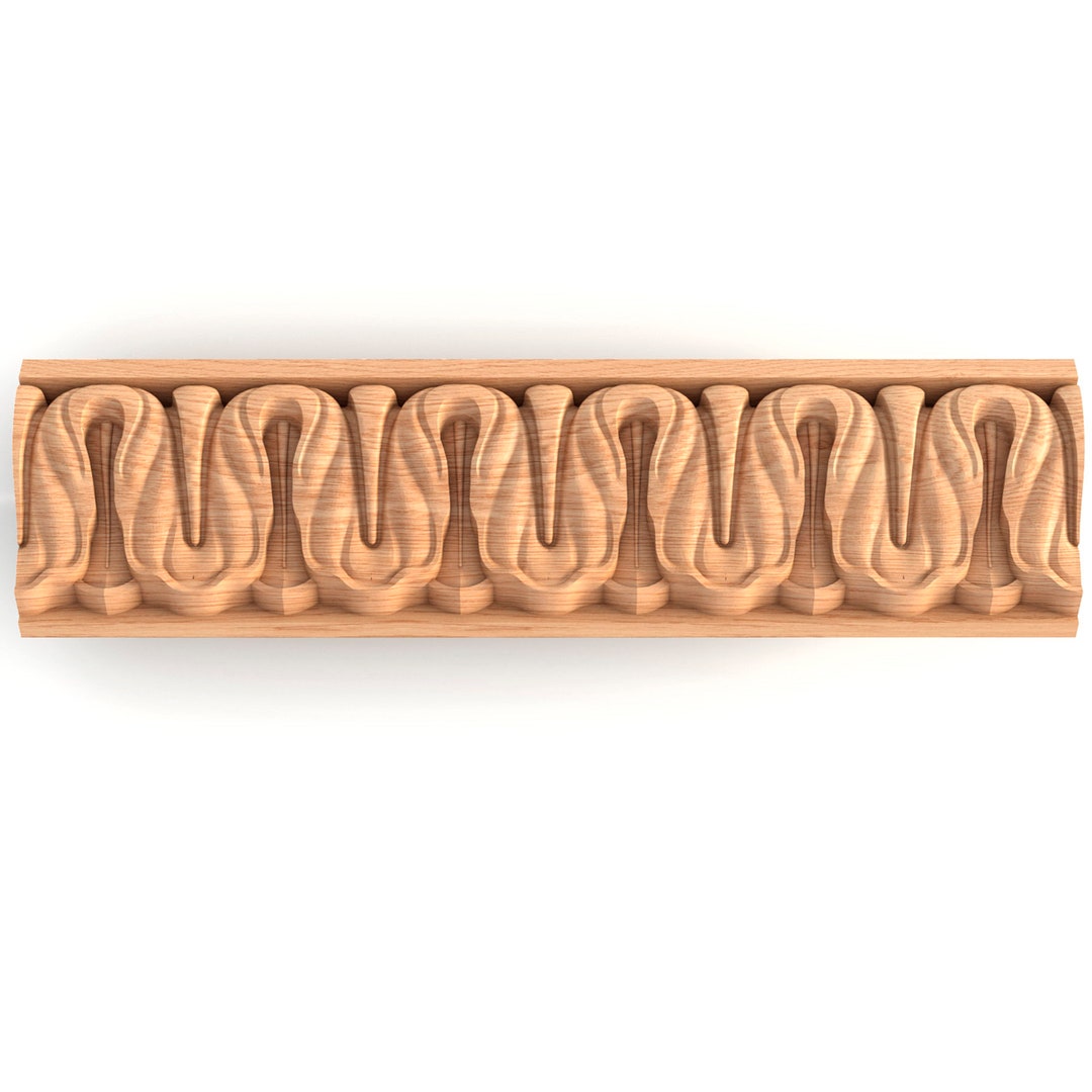 Classical Carved Molding Trim From Oak 78 - Etsy