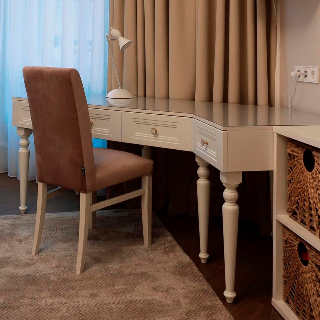 Baluster Table Legs Tapered Square With Round Section From Oak ...