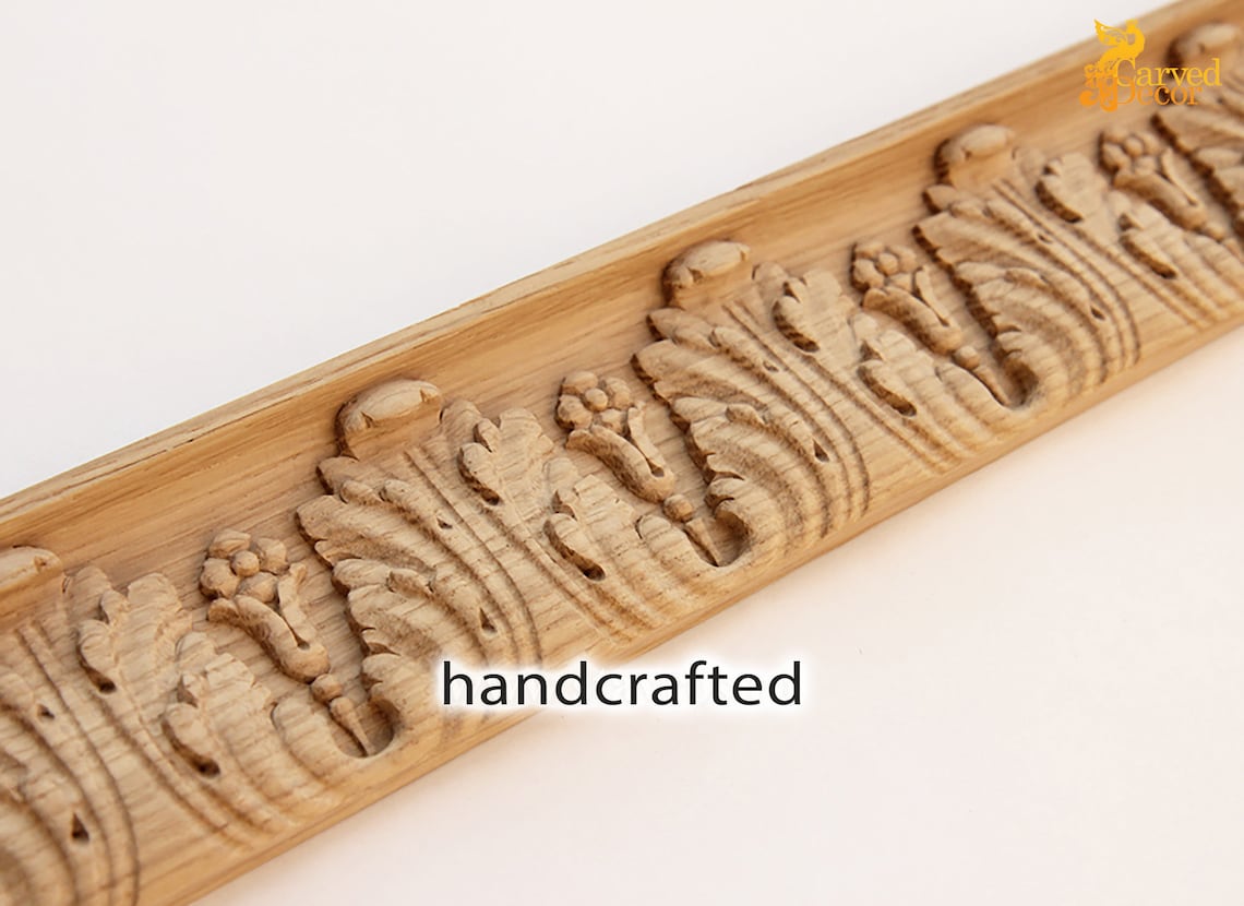 Ornate Wooden Moulding With a Floral Pattern 78 - Etsy