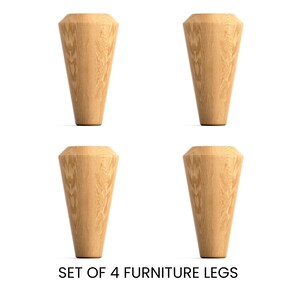 Tapered Furniture Feet Round Custom From Hardwood Victorian - Etsy