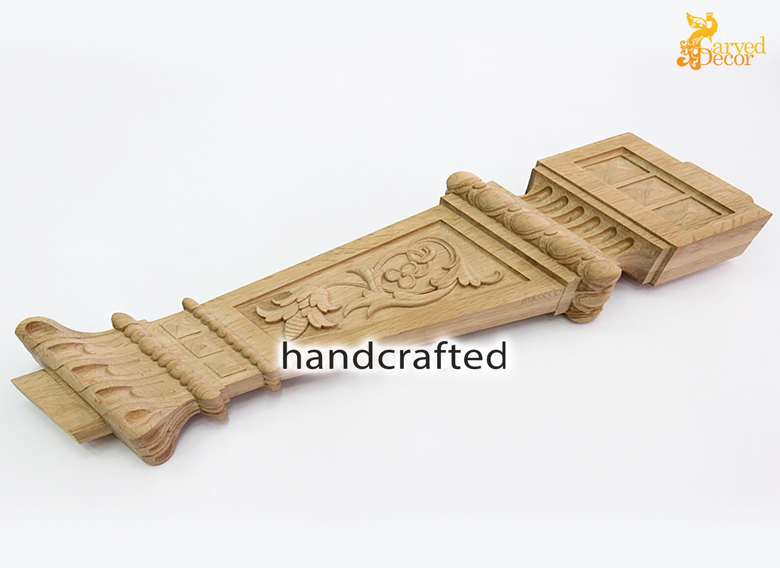 Fancy Staircase Design Wooden Baluster Floral Stair Wood | Etsy