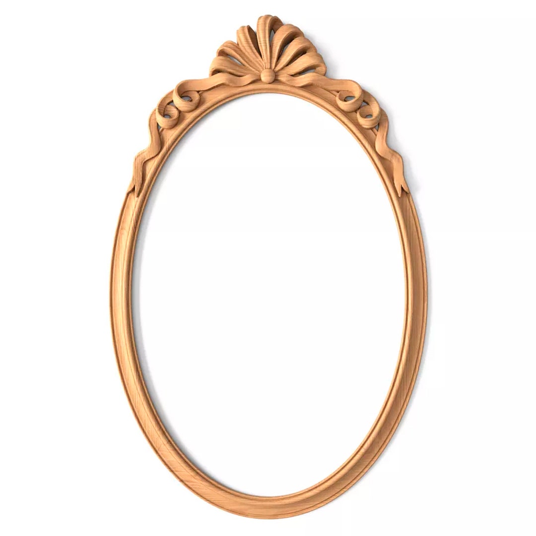 Mirror Wood Trim, Romantic Mirror Frame From Oak - Etsy