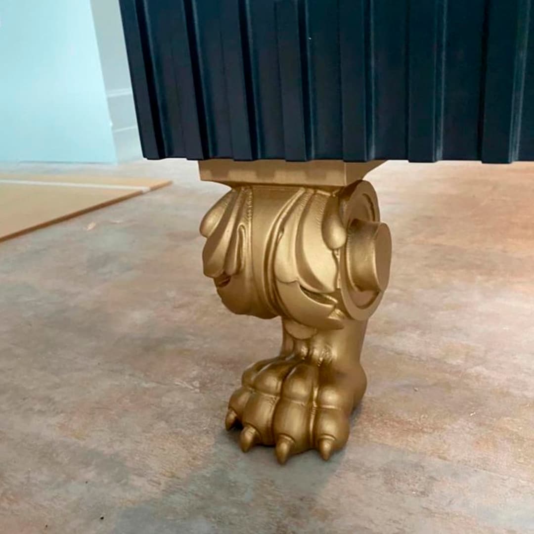 Lion's Paw Furniture Legs With Acanthus Leaf Design From Hardwood - Etsy