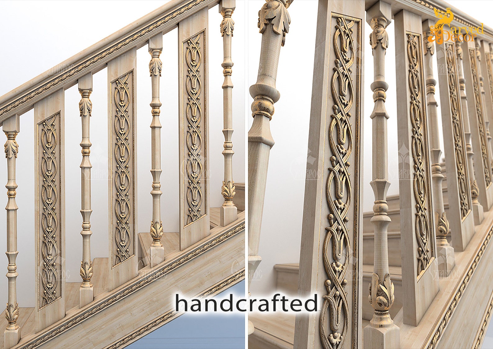 Creative Craftsman Stair Wood Balusters - Etsy
