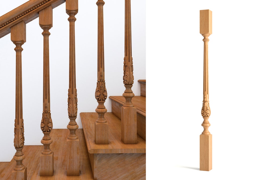 Baroque Wooden Baluster, Acanthus Staircase Banister Wholesale Supplier ...