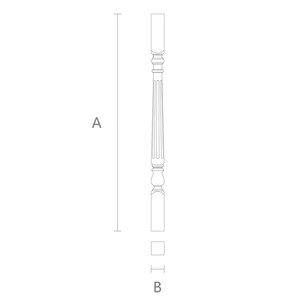 Neoclassical Wood Baluster for Staircase - Etsy