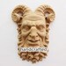 Carved Wood Face of Satyr Sculpture Faun Satan Wall Art - Etsy