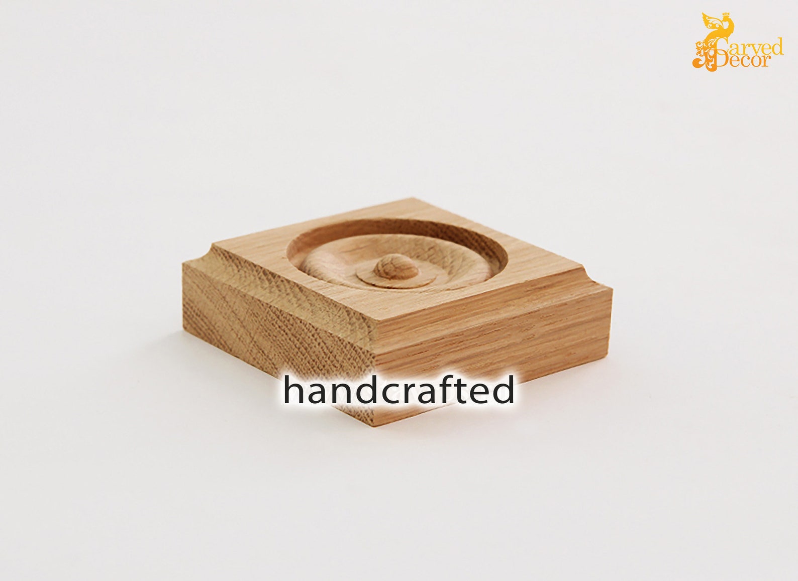 Minimalistic Square Rosette Wooden Relief Rosette Onlay - Etsy