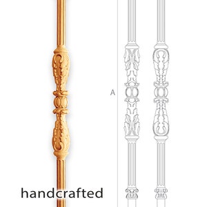 Unique Wooden Spindles for Stairs - Etsy