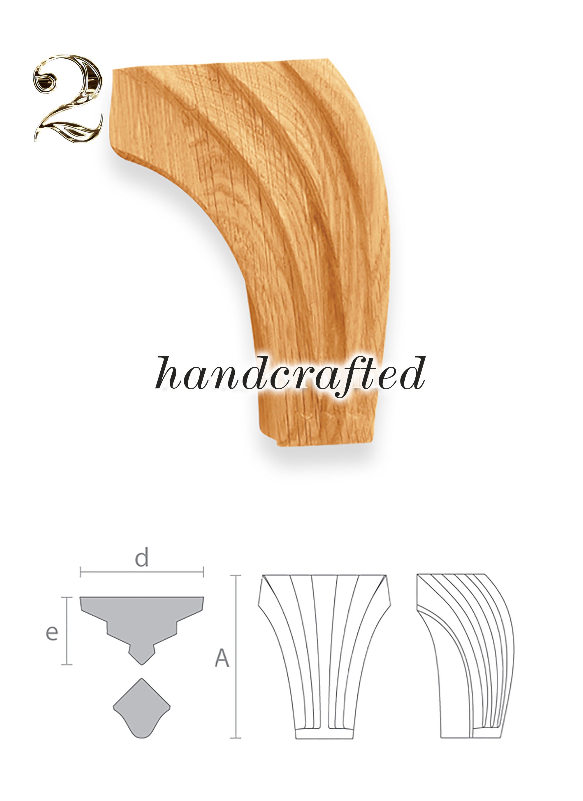 Modern Style Futuristic Furniture Feet Wood Unfinished Small - Etsy