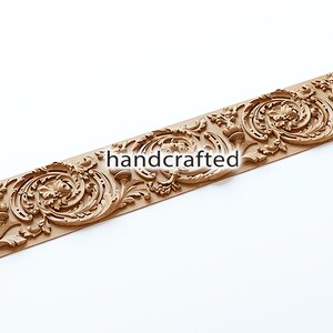 Baroque Style Floral Moulding 78", Ornate Molding Panel From Oak - Etsy