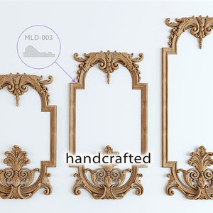 Large Onlay Arched Wooden Center Applique - Etsy