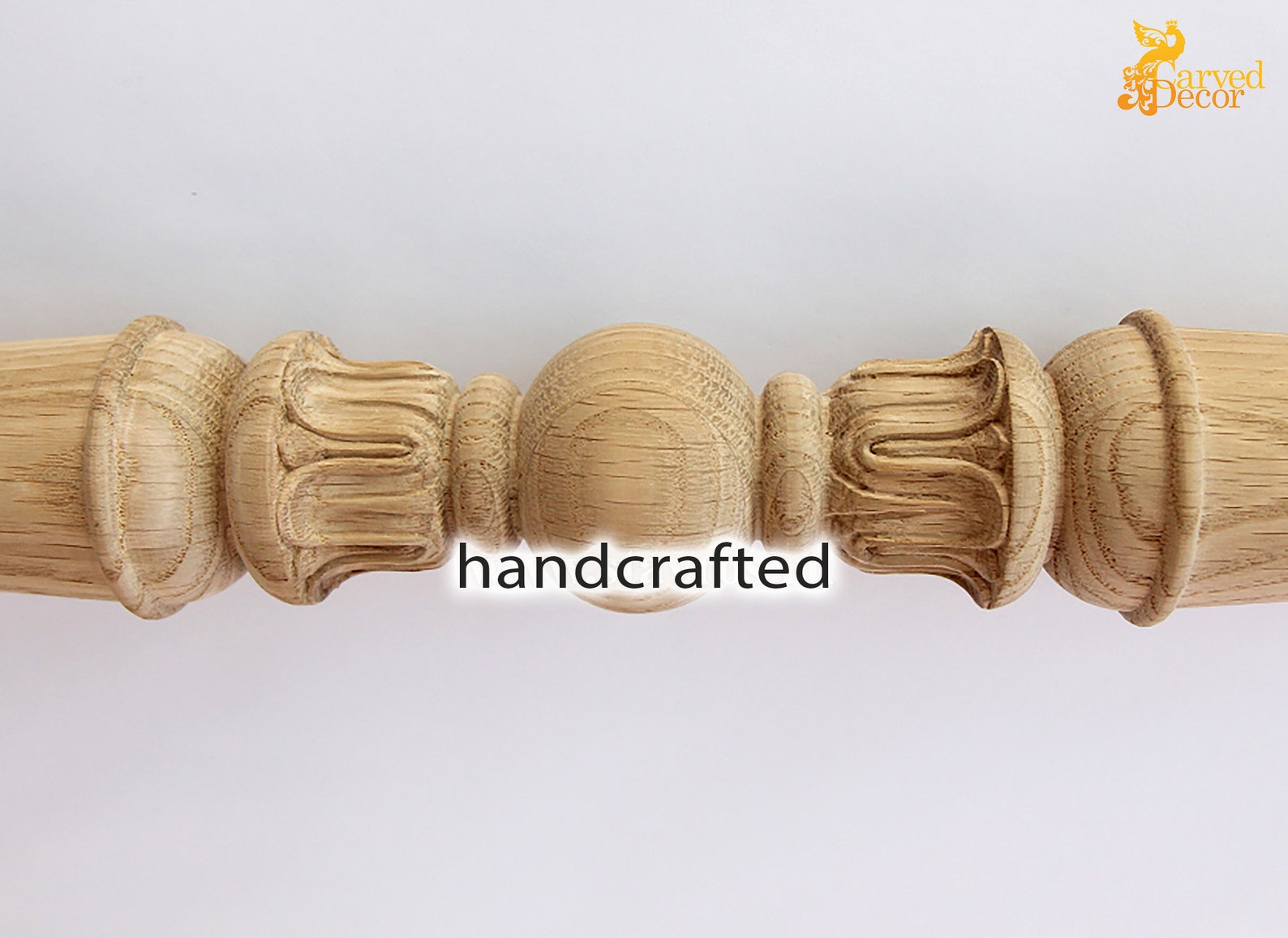 Architectural Victorian Spindle Wood Carved for White | Etsy