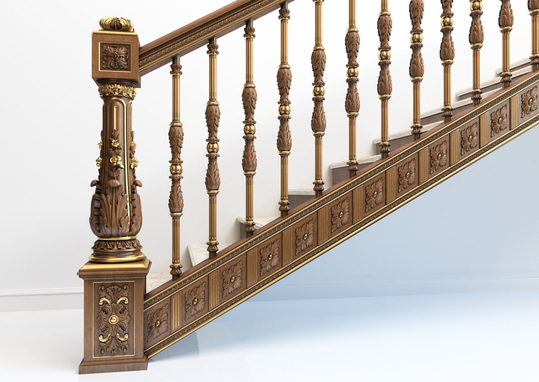 Unique Wooden Spindles for Stairs - Etsy