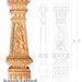 Fancy Staircase Design Wooden Baluster Floral Stair Wood - Etsy