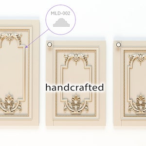 Large Onlay Arched Wooden Center Applique - Etsy