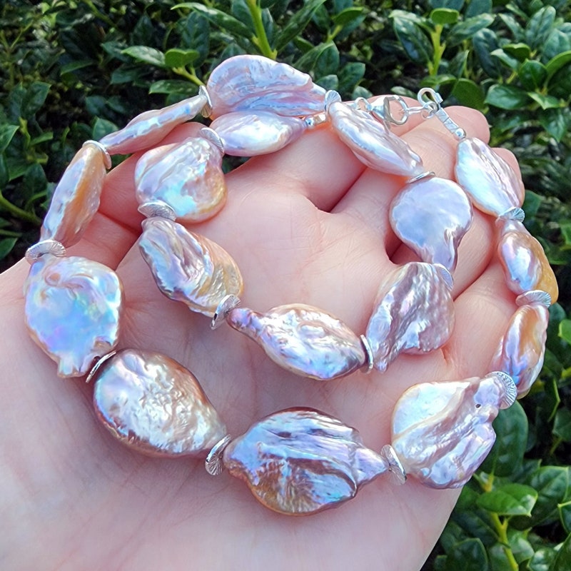 Peach Pearl Jewelry - Etsy