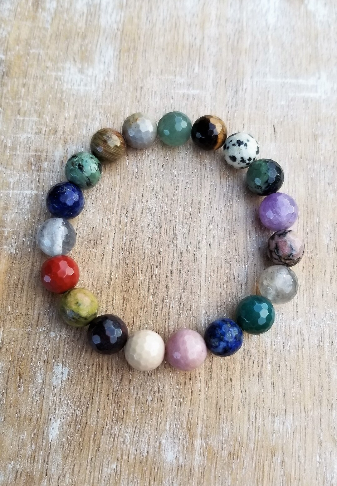 Mixed Gemstone Bracelet, Multi Gemstone Bracelet, Colorful Gemstone ...