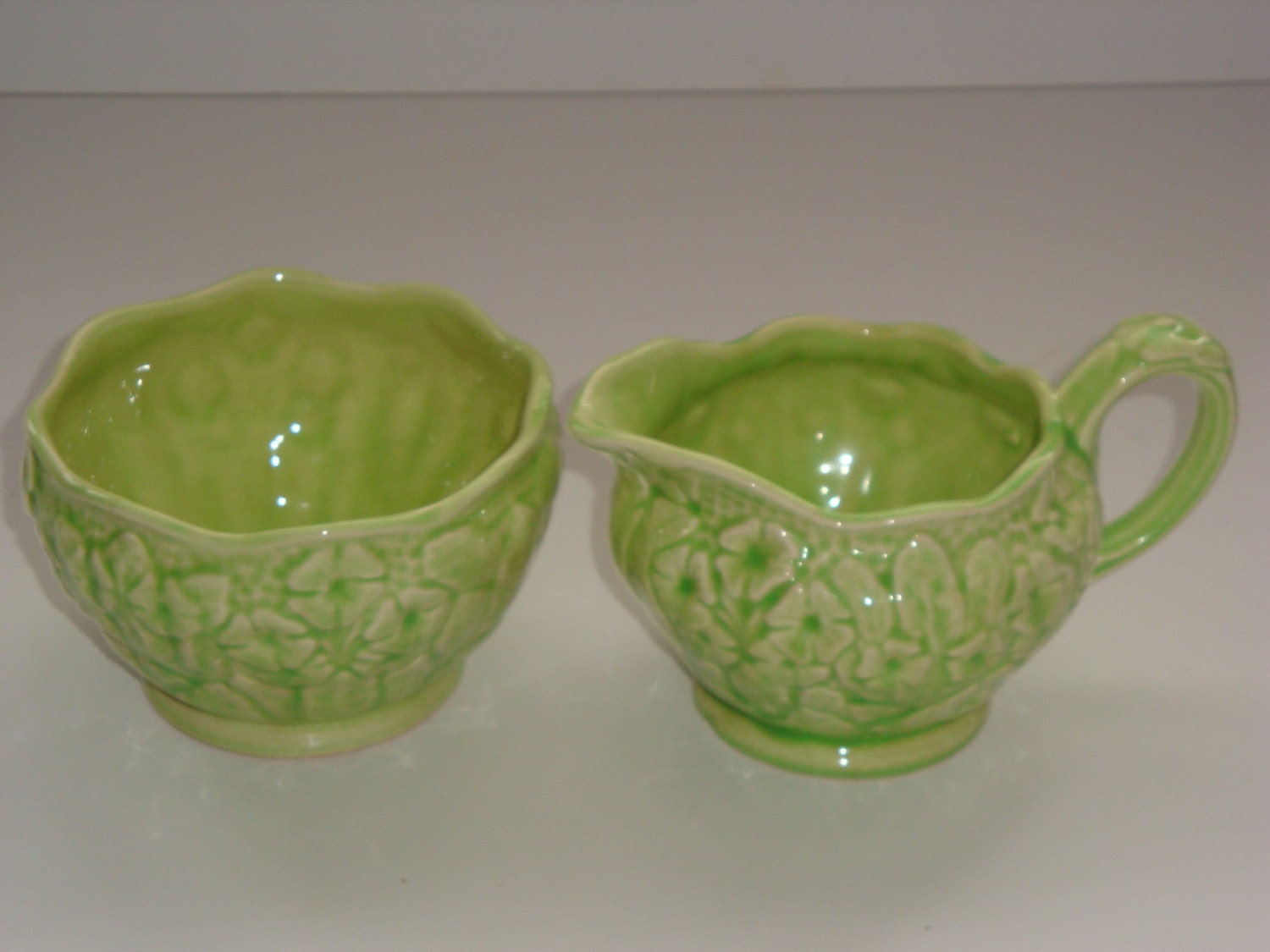 Melba Ware Longton England Sugar Bowl and Creamer | Etsy