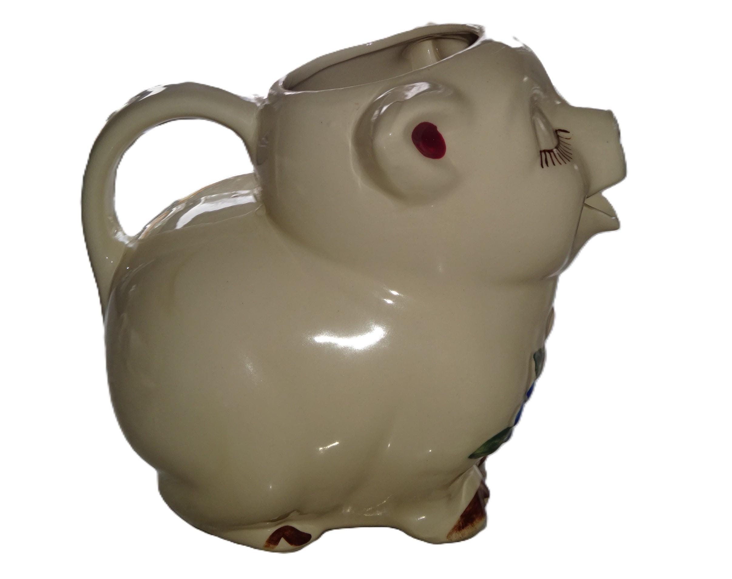Vintage Shawnee 'smiley' Pig Pitcher 1940s - Patented Smiley USA - Etsy