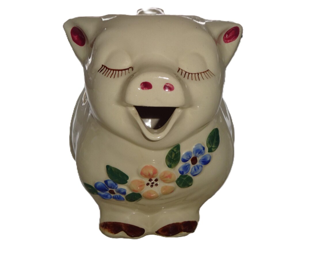Vintage Shawnee 'smiley' Pig Pitcher 1940s - Patented Smiley USA - Etsy