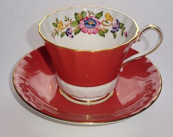 Orange Tea Cup | Etsy