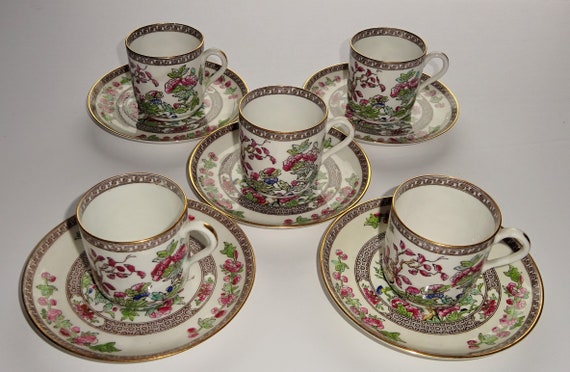 Antique Spode Copeland China Multi Color INDIAN TREE Demitasse | Etsy