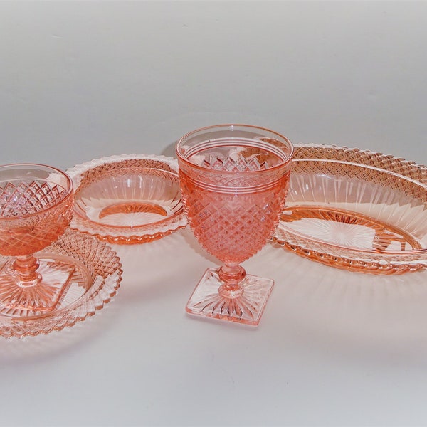Pink Miss America Glassware - Etsy