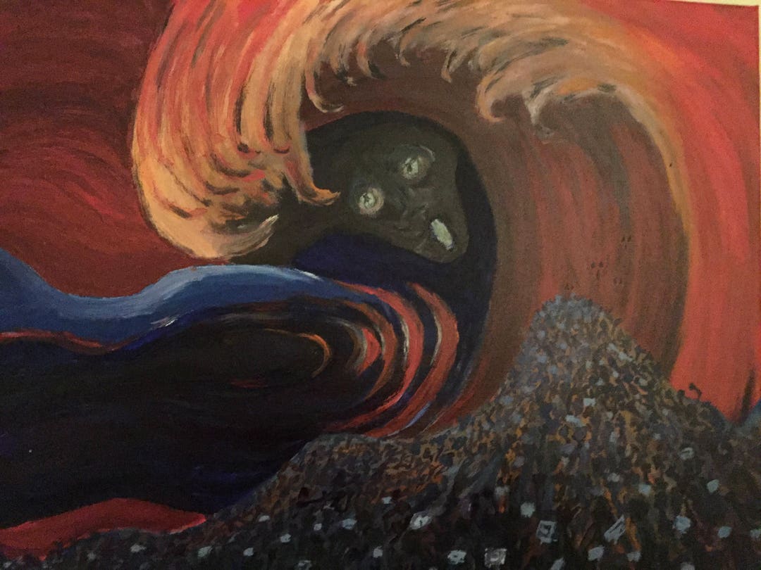 The Big Red Wave - Etsy