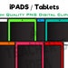 14 Tablet Clipart, iPad Clipart, Tablet Clip Art, Blank Screen, PNG ...